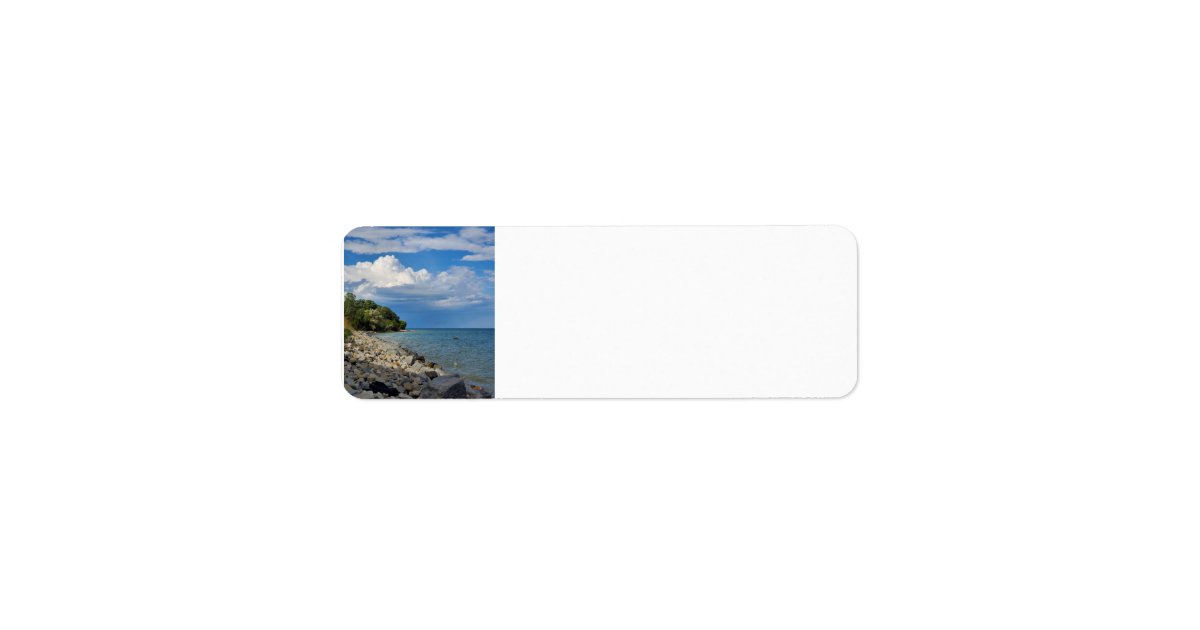 Lake Michigan Return Address Label | Zazzle
