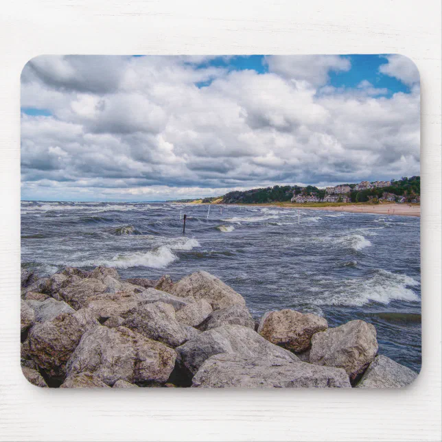 Lake Michigan Shoreline Mouse Pad | Zazzle