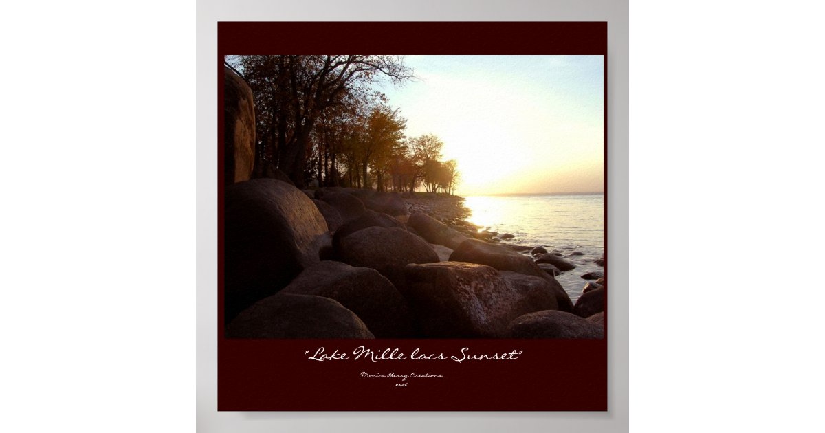 "Lake Mille lacs Sunset" Poster | Zazzle