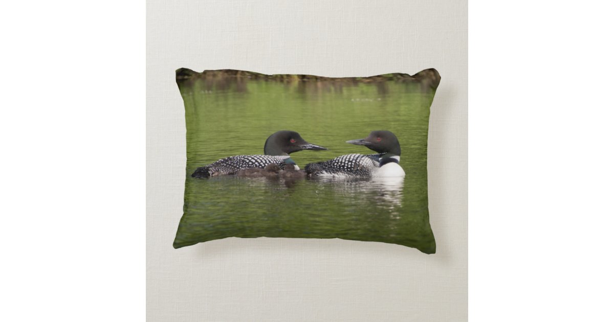Lake Nettie Loons pillow | Zazzle