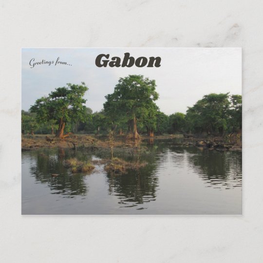 Lake Oguemoué in Gabon Postcard | Zazzle.com