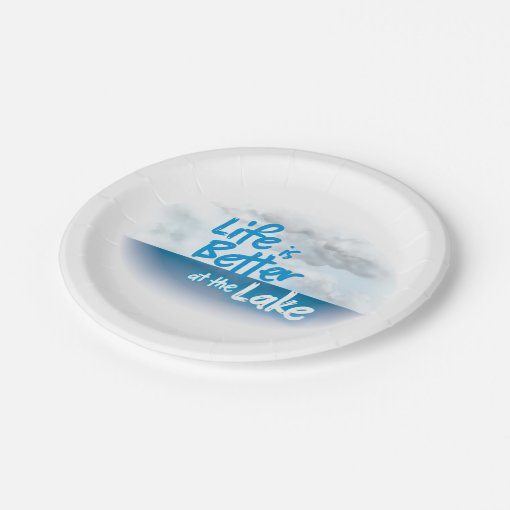 Lake paper plates | Zazzle