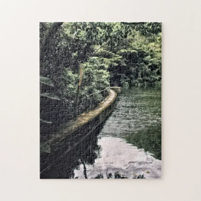 Lake Rain Forest Creque Dam Virgin Islands USVI Jigsaw Puzzle | Zazzle