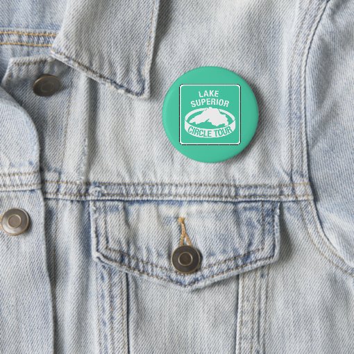 Lake Superior Circle Tour, Traffic Sign, USA Button | Zazzle