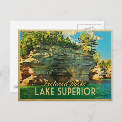 Lake Superior Pictured Rocks Postcard | Zazzle