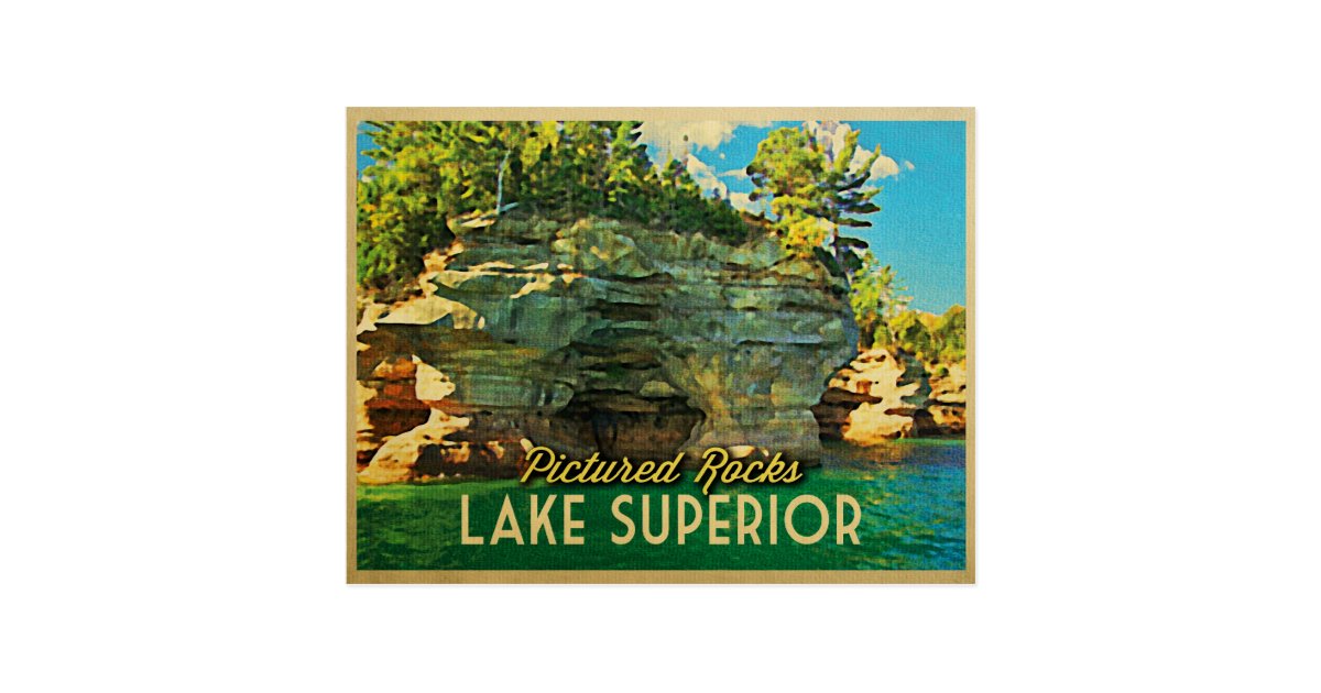 Lake Superior Pictured Rocks Postcard | Zazzle.com