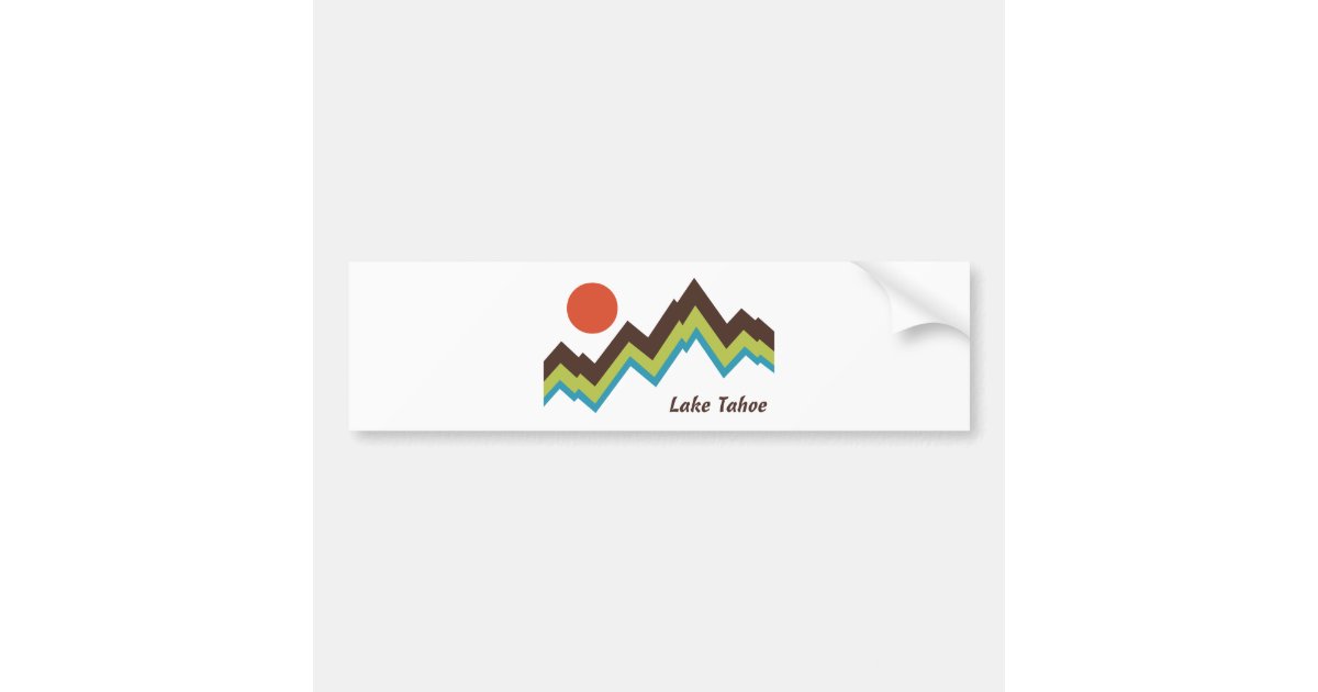 Lake Tahoe Bumper Sticker | Zazzle