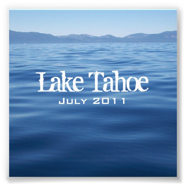 Lake Tahoe CD Insert Photo | Zazzle