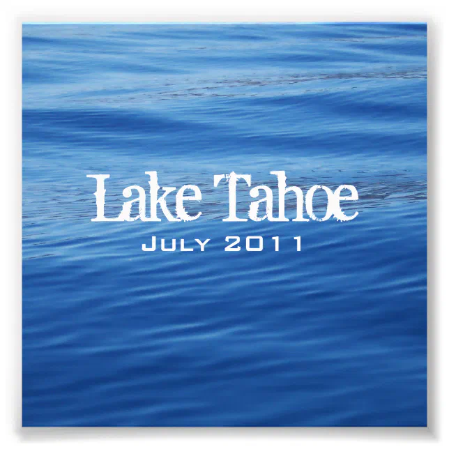 Lake Tahoe Jewel Case Insert Photo | Zazzle