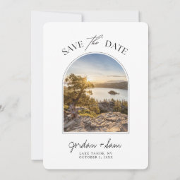 Lake Tahoe Wedding Emerald Cove Save the Date Invitation | Zazzle