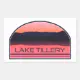 Lake Tillery North Carolina Red Sunrise Rectangular Sticker | Zazzle