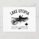 Lake Utopia New Brunswick Canada Lakes - Kayaker Holiday Postcard | Zazzle