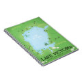 Lake Victoria Map - Africa Great Lake travel art. Notebook | Zazzle