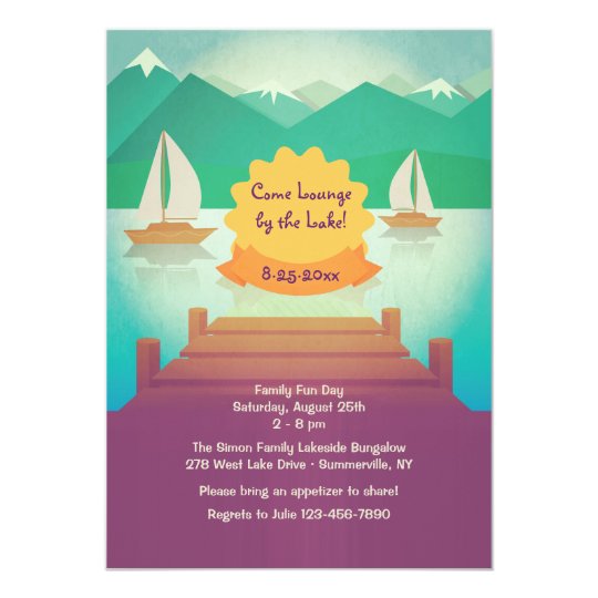 Lake View Invitation | Zazzle.com