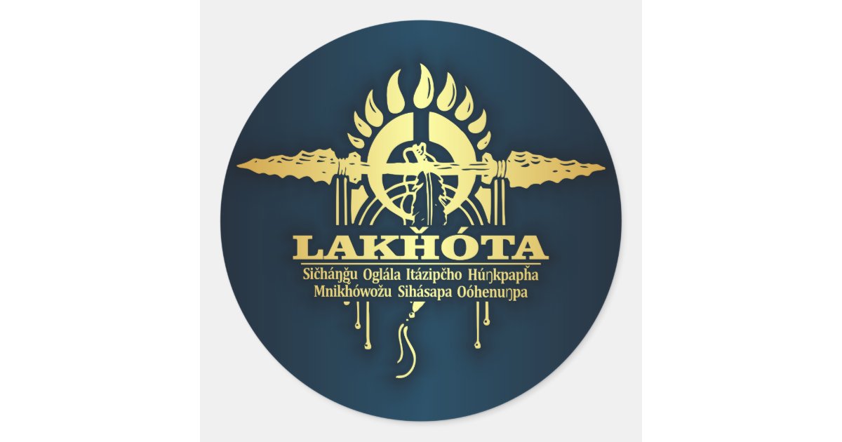 Lakhota Classic Round Sticker | Zazzle