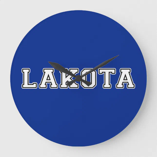 Lakota Large Clock | Zazzle