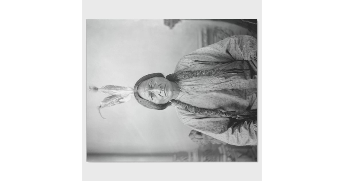 Lakota Leader Sitting Bull Native American Indian Wrapping Paper | Zazzle