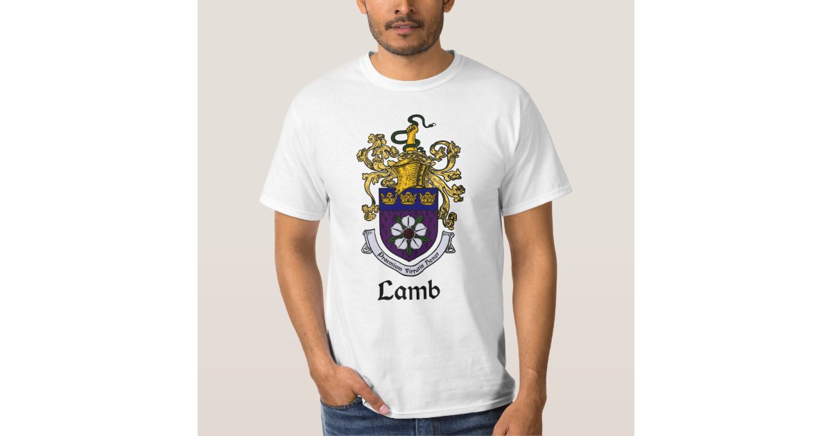 Lamb Family Crest/Coat of Arms T-Shirt | Zazzle