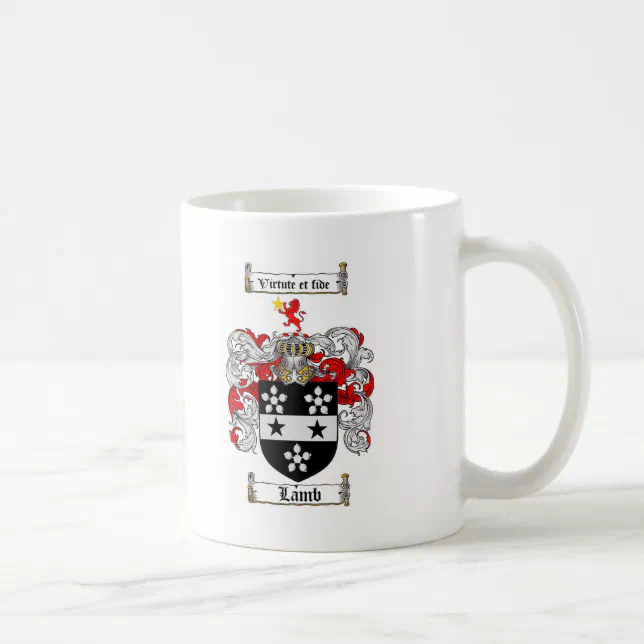 LAMB FAMILY CREST - LAMB COAT OF ARMS COFFEE MUG | Zazzle