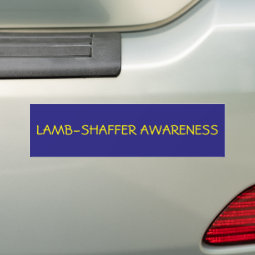 Lamb-Shaffer Awareness Bumper Sticker | Zazzle
