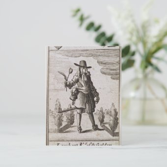 Lambert Simnel, Knight of the Golden Tulip Postcard | Zazzle
