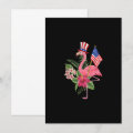 lamerica Patriotic 4th of July Flamingo American Invitation | Zazzle
