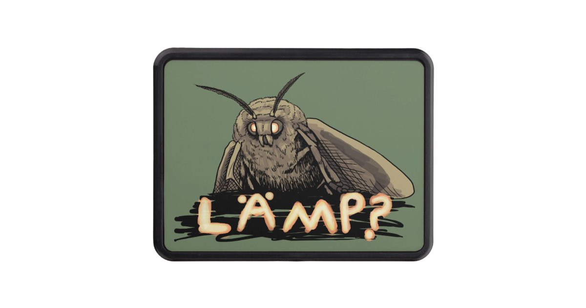 Lamp? Moth Meme Hitch Cover | Zazzle