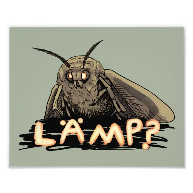Lamp? Moth Meme Photo Print | Zazzle