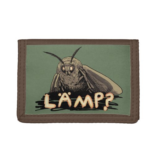 Lamp? Moth Meme Trifold Wallet | Zazzle