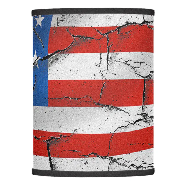 Lamp Shade American Flag Rustic Cracked Lamp Shade | Zazzle