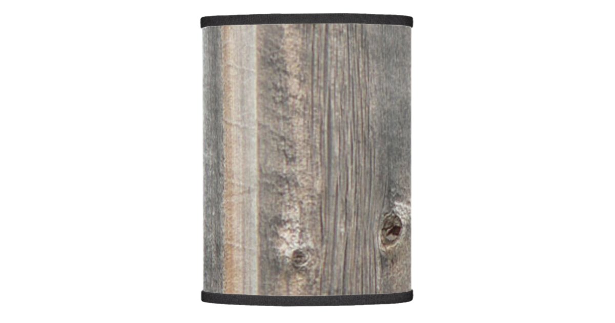 Lamp Shade in Barn Wood Design | Zazzle