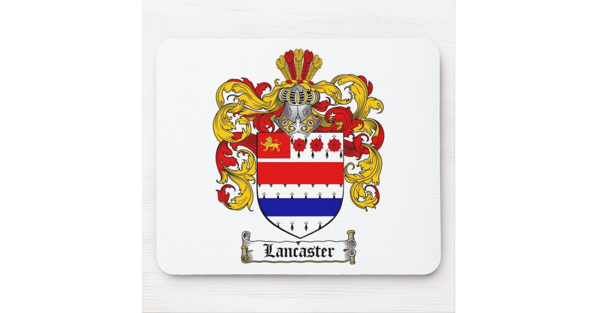 LANCASTER FAMILY CREST - LANCASTER COAT OF ARMS MOUSE PAD | Zazzle