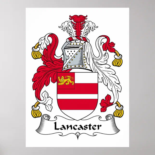 Lancaster Family Crest Poster | Zazzle