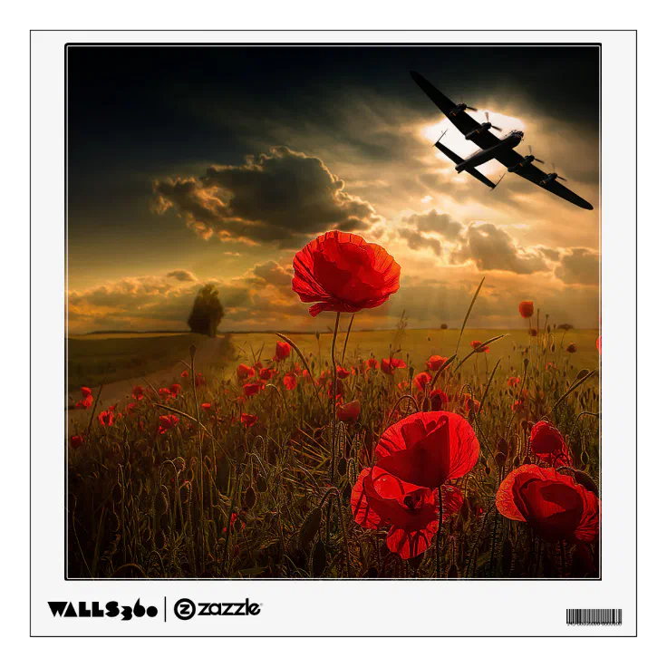 Lancaster Flypast Wall Sticker | Zazzle