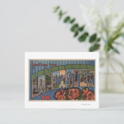 Lancaster, Pennsylvania - Large Letter Scenes Postcard | Zazzle
