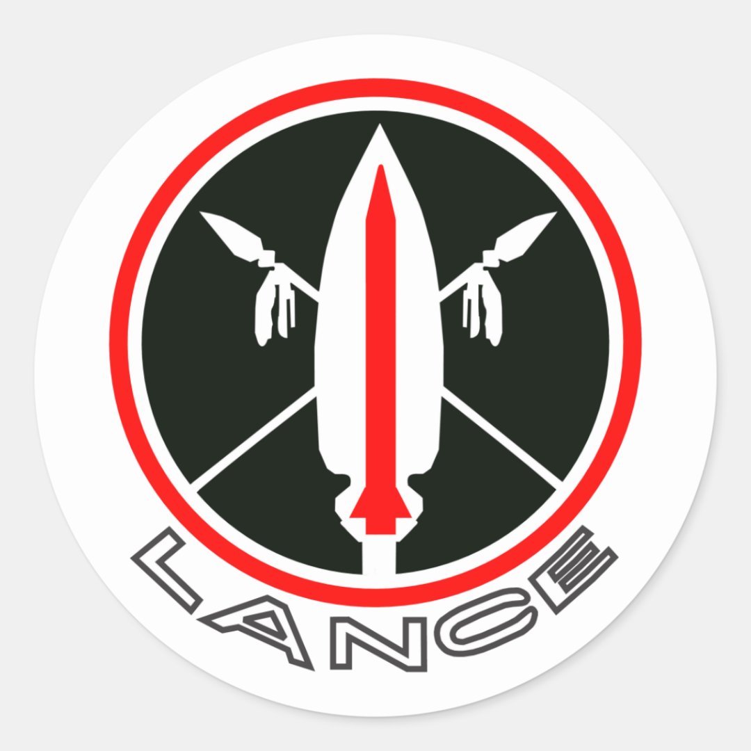 Lance Missile Classic Round Sticker | Zazzle