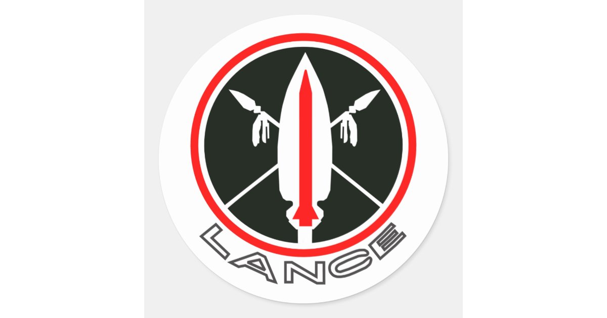 Lance Missile Classic Round Sticker | Zazzle