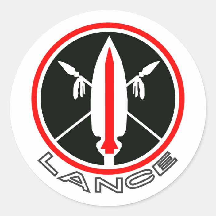 Lance Missile Classic Round Sticker | Zazzle.com