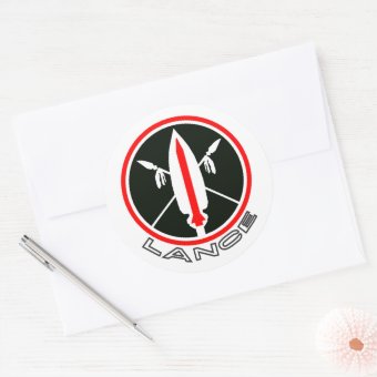 Lance Missile Classic Round Sticker | Zazzle