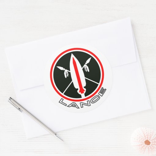 Lance Missile Classic Round Sticker | Zazzle