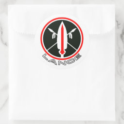 Lance Missile Classic Round Sticker | Zazzle