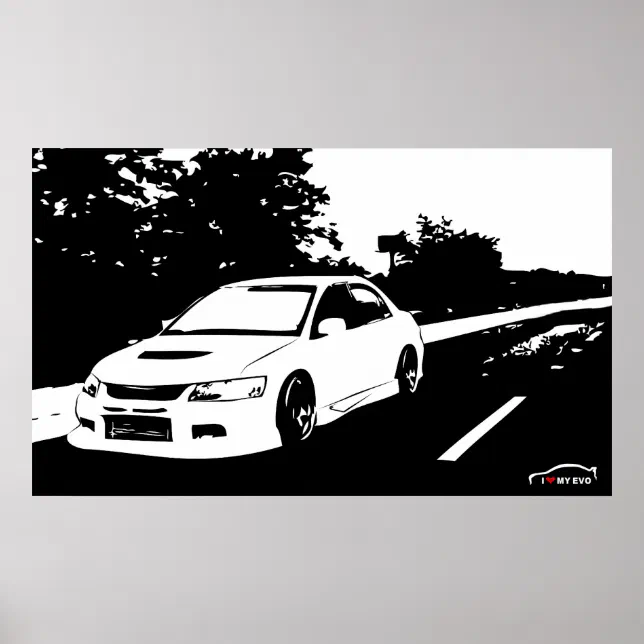 Lancer EVO 9 Poster | Zazzle
