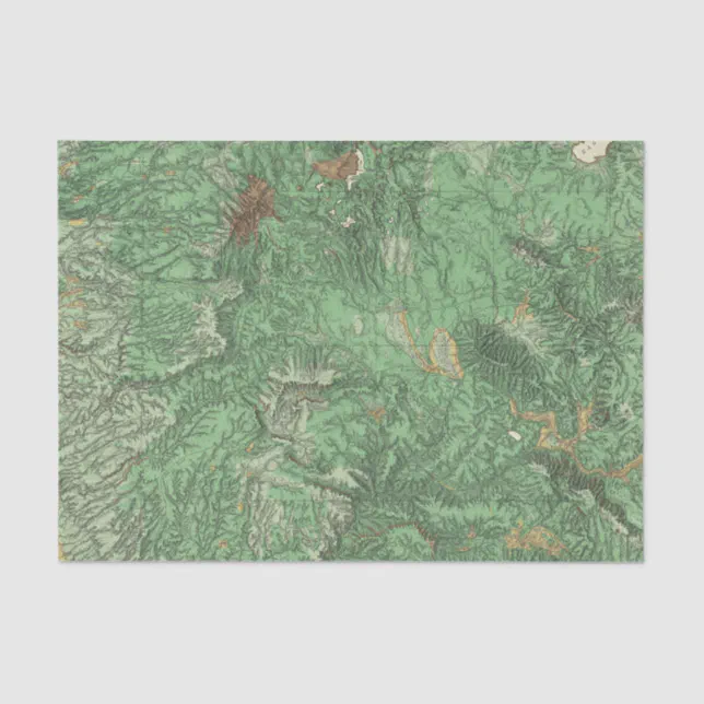 Land Classification Map of California Tissue Paper | Zazzle