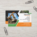 Land clearing, Excavation,Landscaping,Construction Business Card | Zazzle