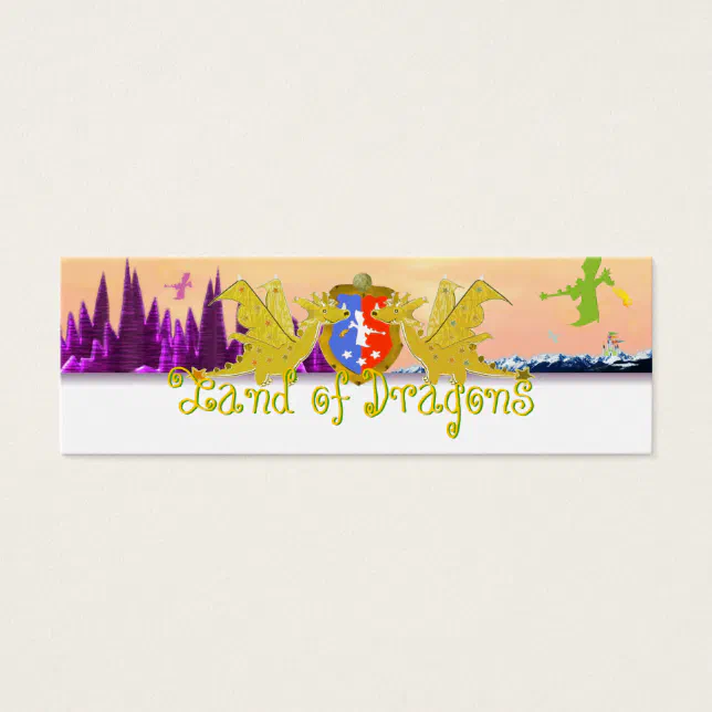 Land of Dragons Name Tag Emma for Kids | Zazzle