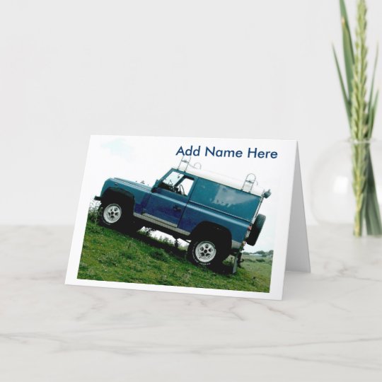Land rover greeting card | Zazzle.com