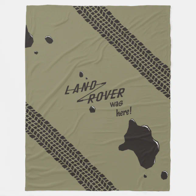 Land-Rover was here! Fleece Blanket | Zazzle
