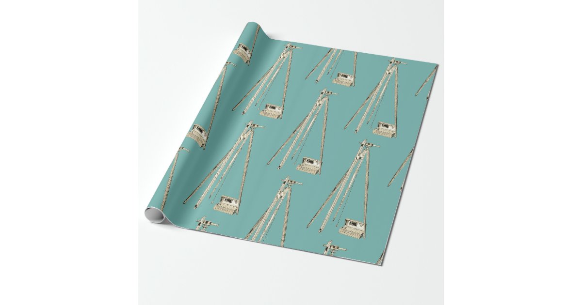 Land Surveyor Surveying Vintage Tools Wrapping Pa Wrapping Paper | Zazzle