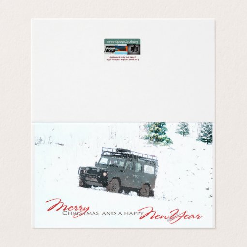 Landrover christmas card pack from bywhacky | Zazzle