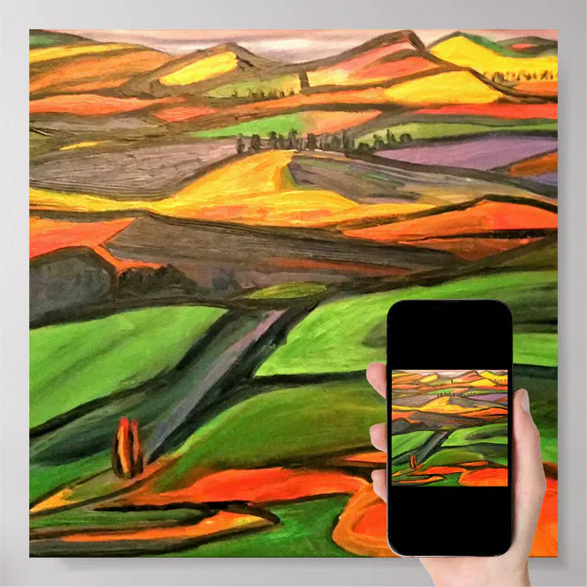 Landscape 6x6 poster | Zazzle